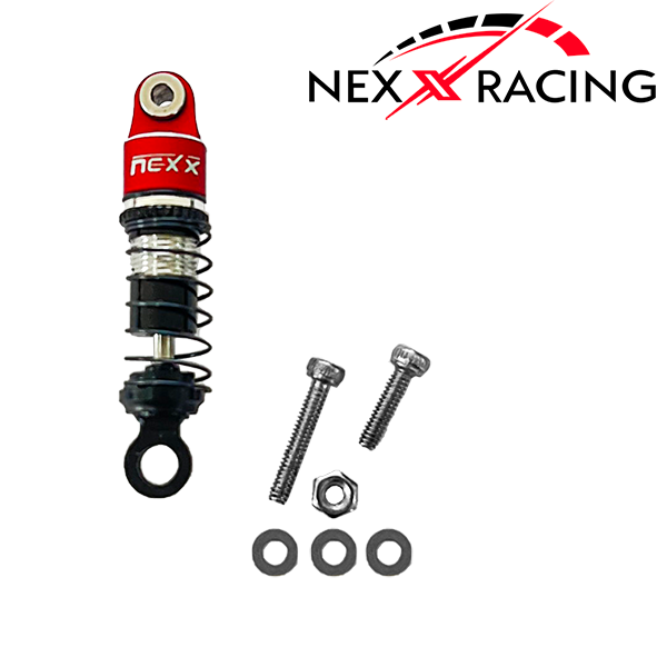 Nexx Racing Dual Spring Center Oil Shock Set - RED – HeliDirect