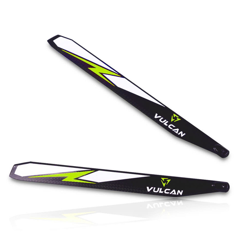 VULCAN ROTORS Precision Main Rotor Blades 200mm (Yellow) | HeliDirect