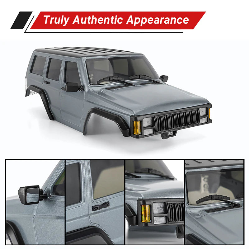 INJORA ABS Cherokee Body With Bumpers For 155mm 1/18 TRX4M Bronco ...