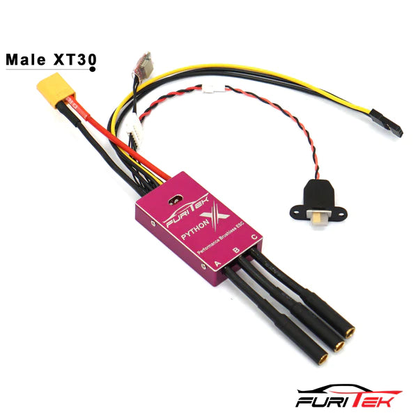 FURITEK PYTHON X TEAM SPEC 80A/120A BRUSHED/BRUSHLESS ESC FOR 1/10 RC ...