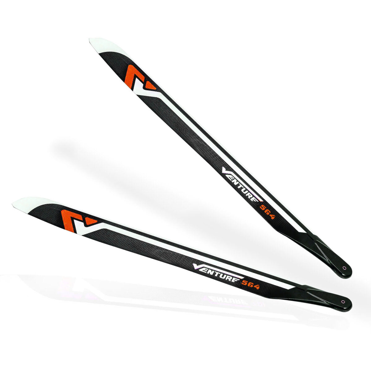 VENTURE 564mm Premium CF Blades – Orange – HeliDirect