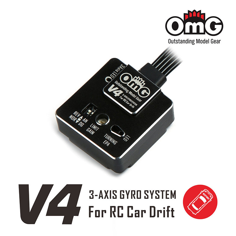 OMG V4 3-AXIS Gyro for Drift car and Touring Drift F1 - Black – HeliDirect
