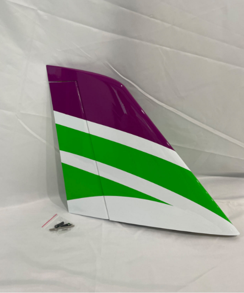 Boomerang Atom Vertical Fin with hatch, control horn, pushrod and link ...