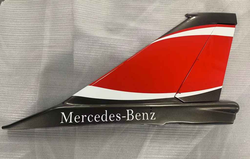 Boomerang J10 Vertical Fin with hatche, control horn, pushrod and ...