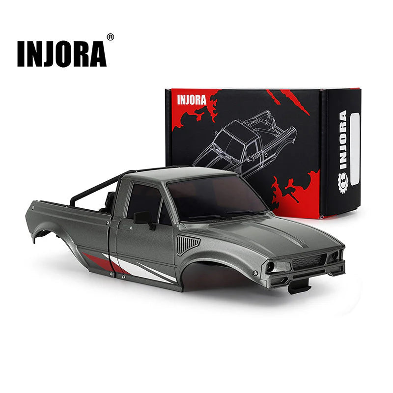 INJORA IR60 Pickup Hard Body with Bed Rack for 1/18 TRX4M Defender ...