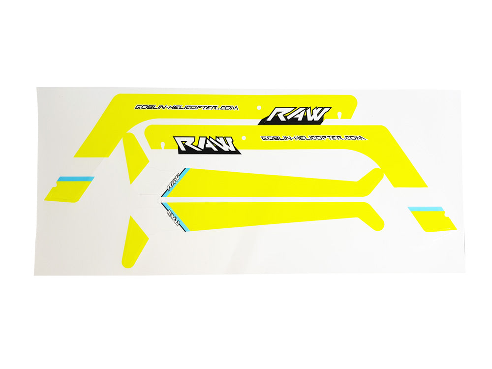 SAB Sticker Set Yellow - Raw500 | HeliDirect