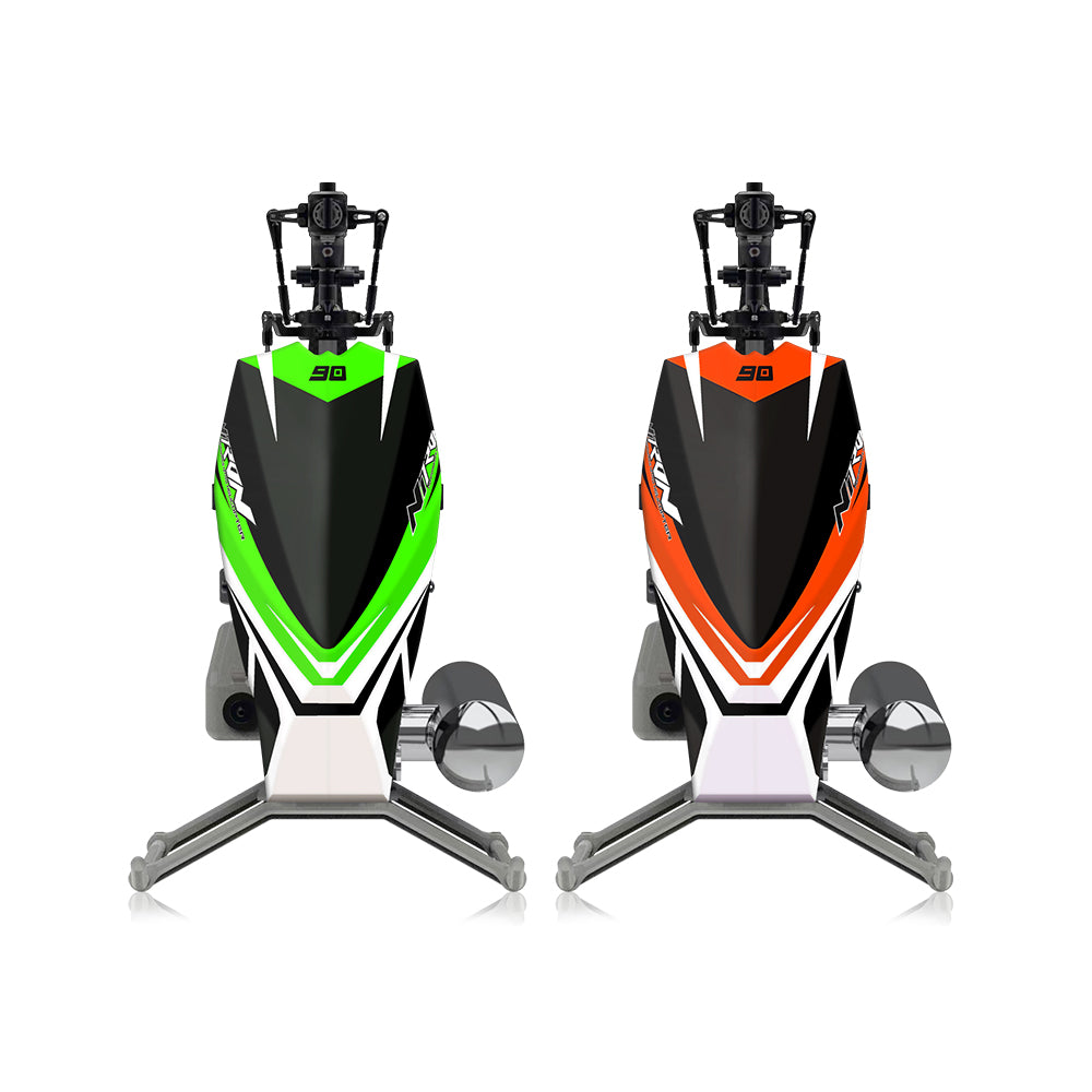 TRON Nitron 90 Helicopter Kit - Neon Orange (w/o Blades) | HeliDirect