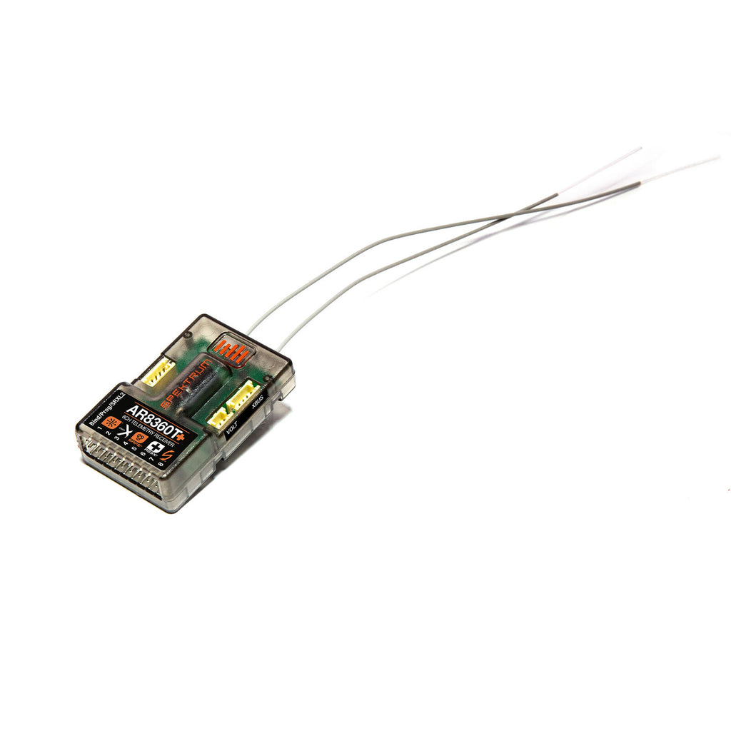 Spektrum AR8360T+ DSMX 8-Channel AS3X+ & SAFE Telemetry Receiver ...