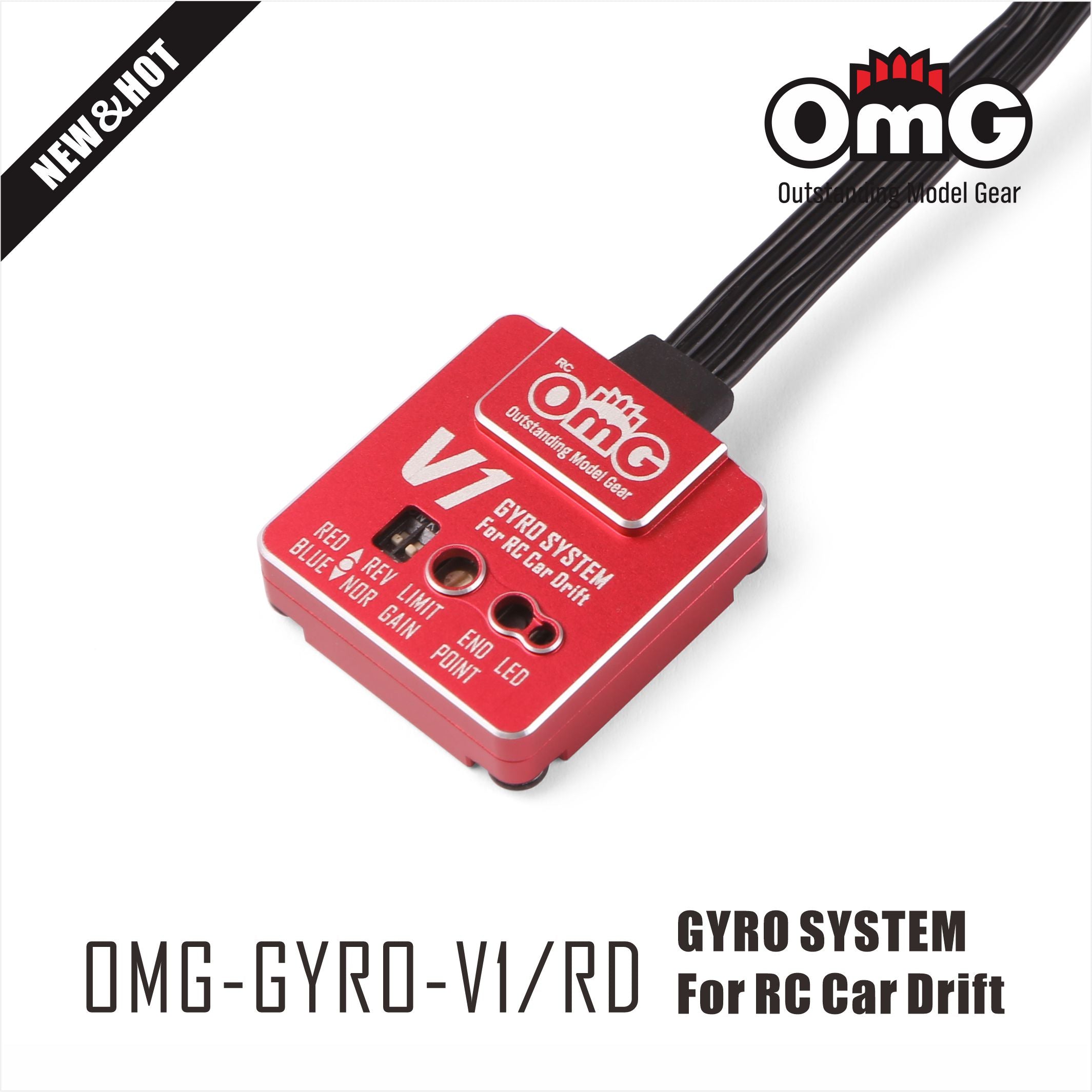 OMG-GYRO-V1 Dual System Gyro for RC Car - Red – HeliDirect