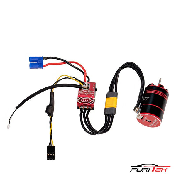 Furitek VORTEX 6700kv Brushless ESC/Motor Combo for Losi Mini-B, Mini-T ...
