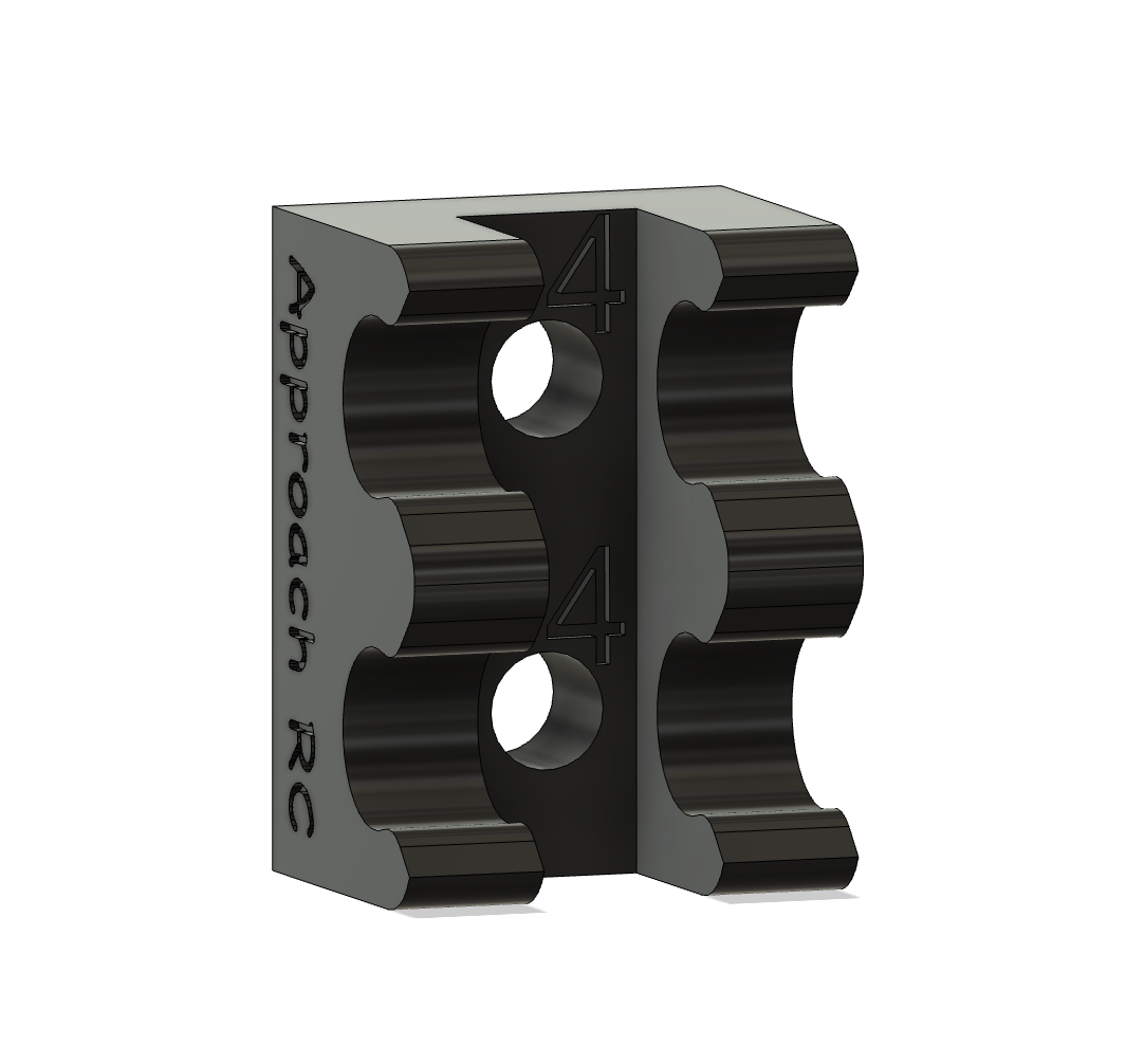 Fuel Line Holders Double 6mm Pkg 5- Black – HeliDirect