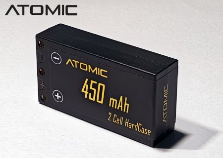 Atomic Lipo 2 cell hardcase 450mah – HeliDirect