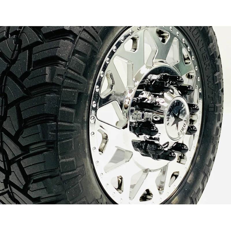 CKD0614 KAOS Bullet Wheel Lug (BLACK chrome, M2.5 studs, w/tool, 40pcs ...