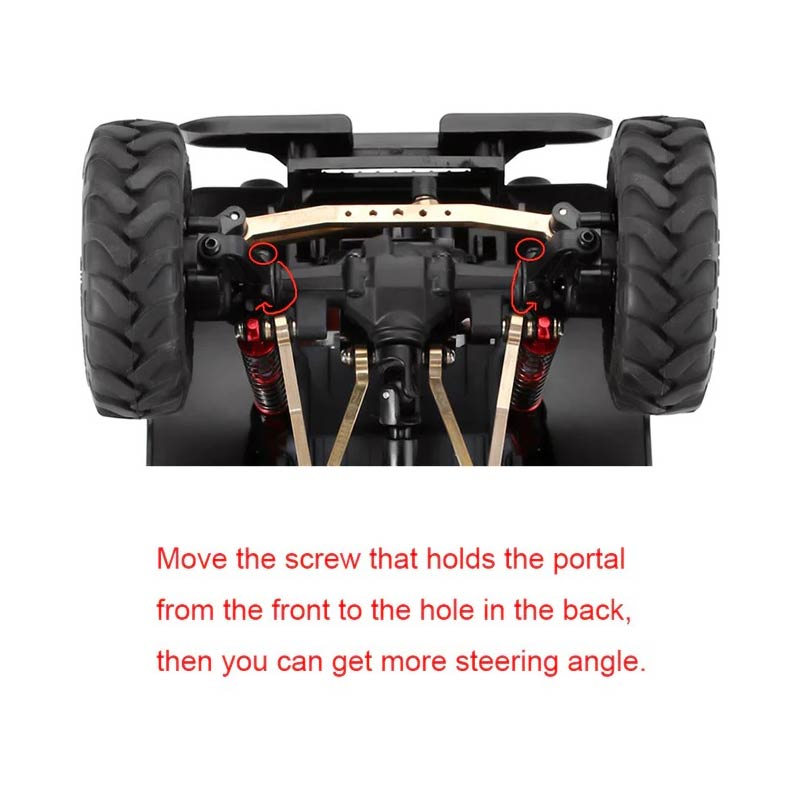 INJORA Brass Steering Links For 1/24 FMS FCX24 Upgrade | HeliDirect