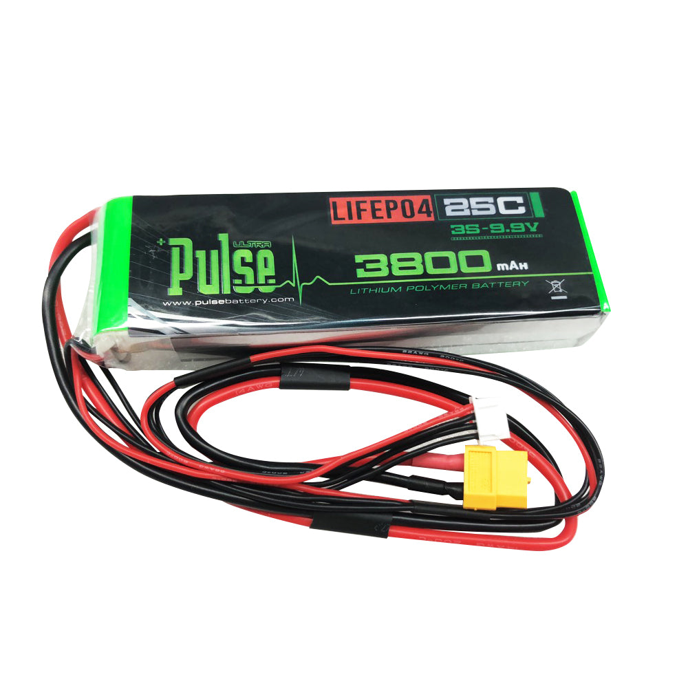 PULSE 3600mAh 15C 7.4V 2S Receiver LiPo Battery