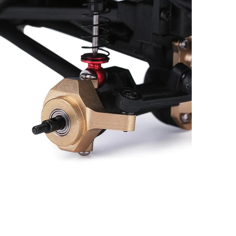 INJORA Brass Front Steering Knuckles - RC Counter Weights For Axial ...