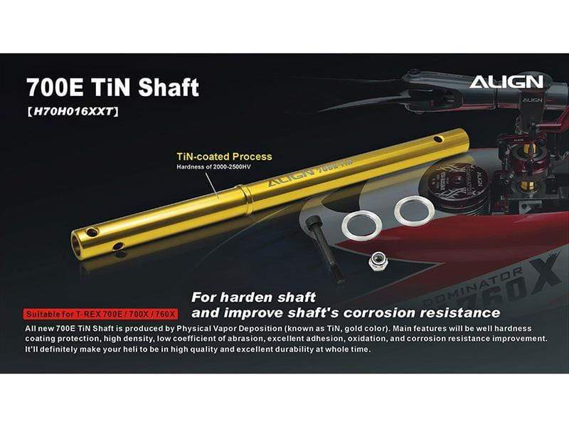 Align 700E TiN Shaft | HeliDirect