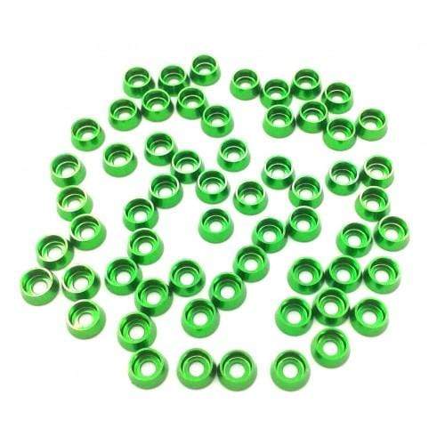MA 3mm Washer Green - Pack of 60 | HeliDirect