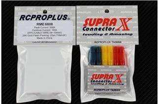 RCPROPLUS Supra X Brushless Motor Connector - 2 Sets (8-10AWG) | HeliDirect